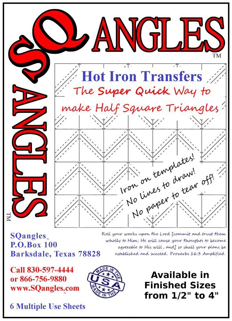 SQangles The Super Quick Way To Make Half Square Triangles 
